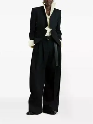 Givenchy Reverse Lapel Jacket In Wool - Black