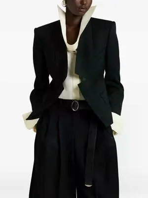 Givenchy Reverse Lapel Jacket In Wool