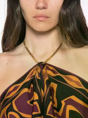 Emilio Pucci Chain-link Halterneck Top