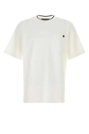 Dolce & Gabbana White Piquet T-shirt - Black