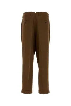 AMI Paris Caramel Wool Pant - Brown