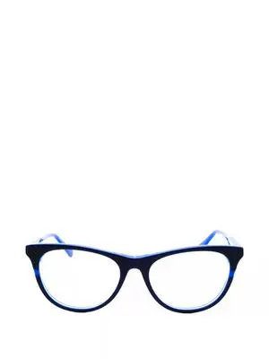 Calvin Klein Logo-detail Cat-eye Glasses - Blue