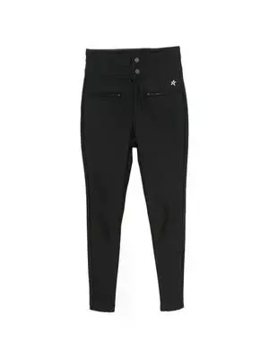 Perfect Moment Aurora Logo-embroidered Skinny Trousers - Black