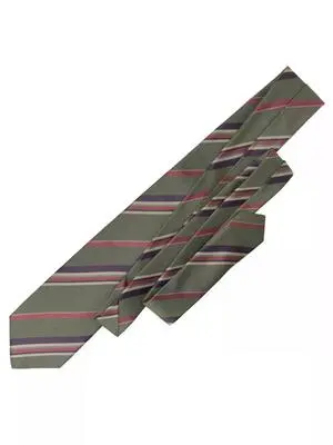 ELIZABETTA Lugano Silk Jacquard Tie - Green