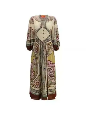 La DoubleJ Long Camerino Dress - Neutrals