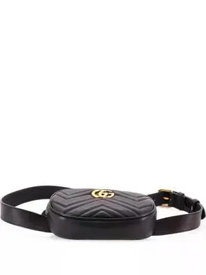 Gucci Gg Marmont Matelasse Leather Belt Bag