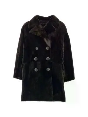 DESA 1972 Double-breasted Shearling Coat - Brown