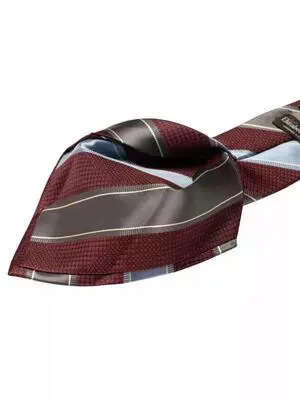 ELIZABETTA Striped Silk Tie