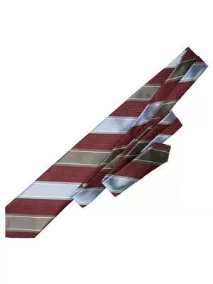 ELIZABETTA Striped Silk Tie