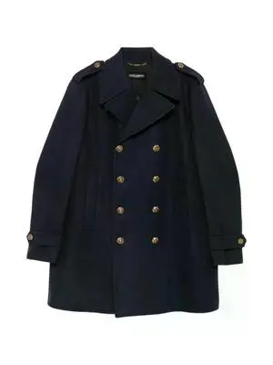 Dolce & Gabbana Double-breasted Peacoat - Blue