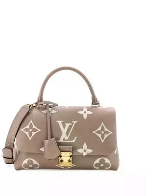 LOUIS VUITTON Madeleine Handbag Bicolor Monogram Empreinte Giant Mm Satchel - Neutrals