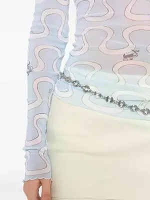 Emilio Pucci Graphic-print Long-sleeve Top