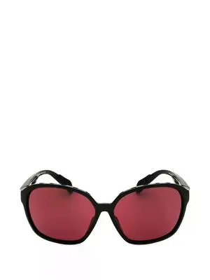 Adidas Sp0013 Wraparound-frame Sunglasses - Black