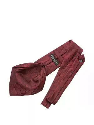ELIZABETTA Vienna Paisley-jacquard Tie Red