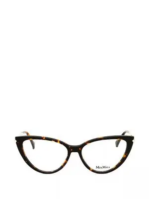 Max Mara Tortoiseshell-effect Cat-eye-frame Glasses - Brown