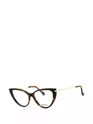 Max Mara Tortoiseshell-effect Cat-eye-frame Glasses