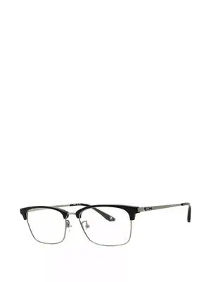 BMW Rectangle-frame Titanium Glasses - Black