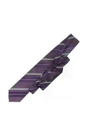 ELIZABETTA Toledo Silk Jacquard Tie - Purple
