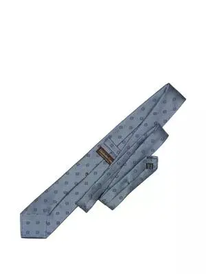 ELIZABETTA Benelli Silk Tie - Blue