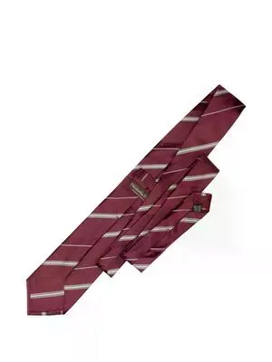 ELIZABETTA Toledo Silk Jacquard Tie - Red