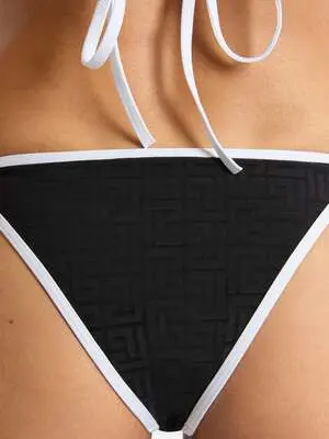 Balmain Monogram Lycra Swimsuit