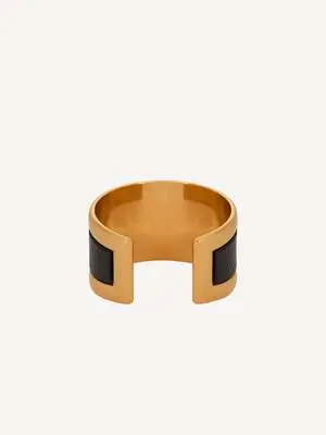 Balmain Anthem Bracelet In Brass And Resin
