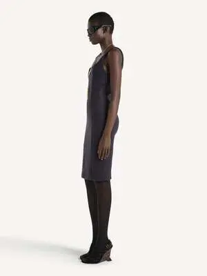 Balmain Tweed Dress With Spaghetti Straps