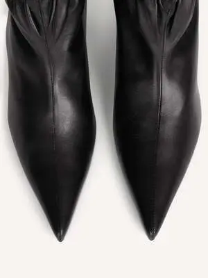 Balmain Sphynx Smooth Leather Ankle Boots