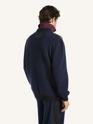 Balmain Merino Wool Jumper With Diamond Pattern