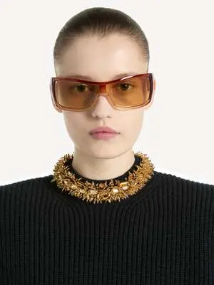 Balmain Cashmere Jumper With Embroidered Trim