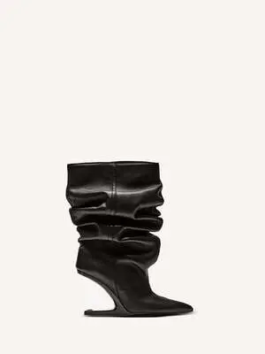 Balmain No Wedge Smooth Leather Ankle Boots - Black