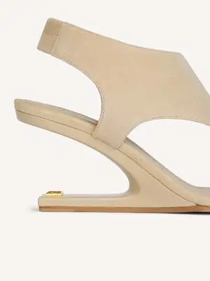 Balmain No Wedge Suede Sandals
