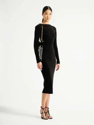 Balmain Long Velvet Dress