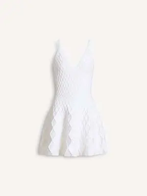 Balmain Flared Knit Dress