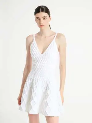 Balmain Flared Knit Dress