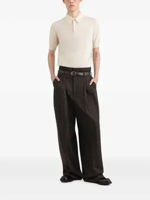 Dolce & Gabbana Glen Wool Check Trousers