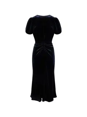 Victoria Beckham Velvet Midi Dress