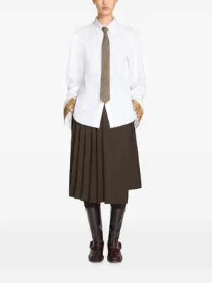 Dries Van Noten Embroidered Cotton Poplin Shirt
