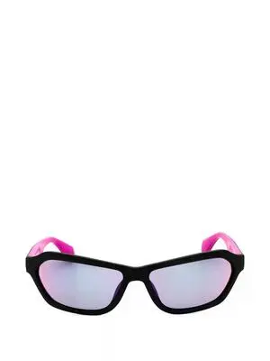 Adidas Logo-print Sunglasses - Black