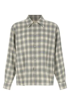 SECOND / LAYER Check Dégradé Shirt - Gray