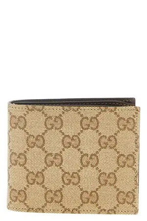 Gucci Essence Classic' Bi-fold Wallet - Beige