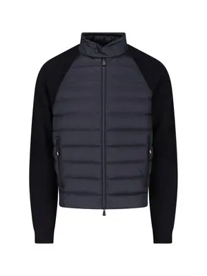 Moncler Padded Zip Cardigan - Black