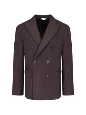 Boglioli Double-breasted Wool And Cashmere Blazer