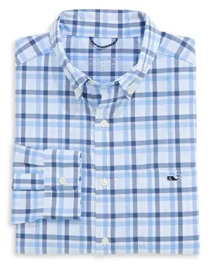 Vineyard Vines Featherweight Plaid Relaxed Button Down Shirt