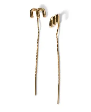 Miu Miu Metal Earrings - Gold