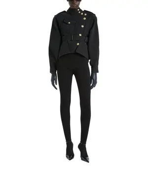 Balmain Denim Peplum Jacket