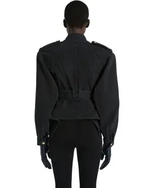 Balmain Denim Peplum Jacket