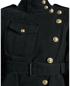 Balmain Denim Peplum Jacket