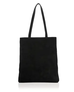 Aqua Suede Tote Exclusive - Black