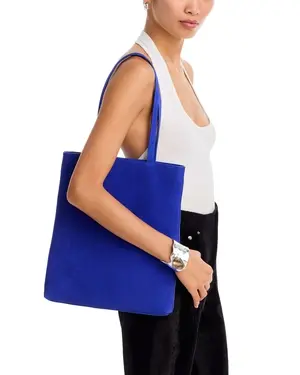 Aqua Suede Tote Exclusive - Blue